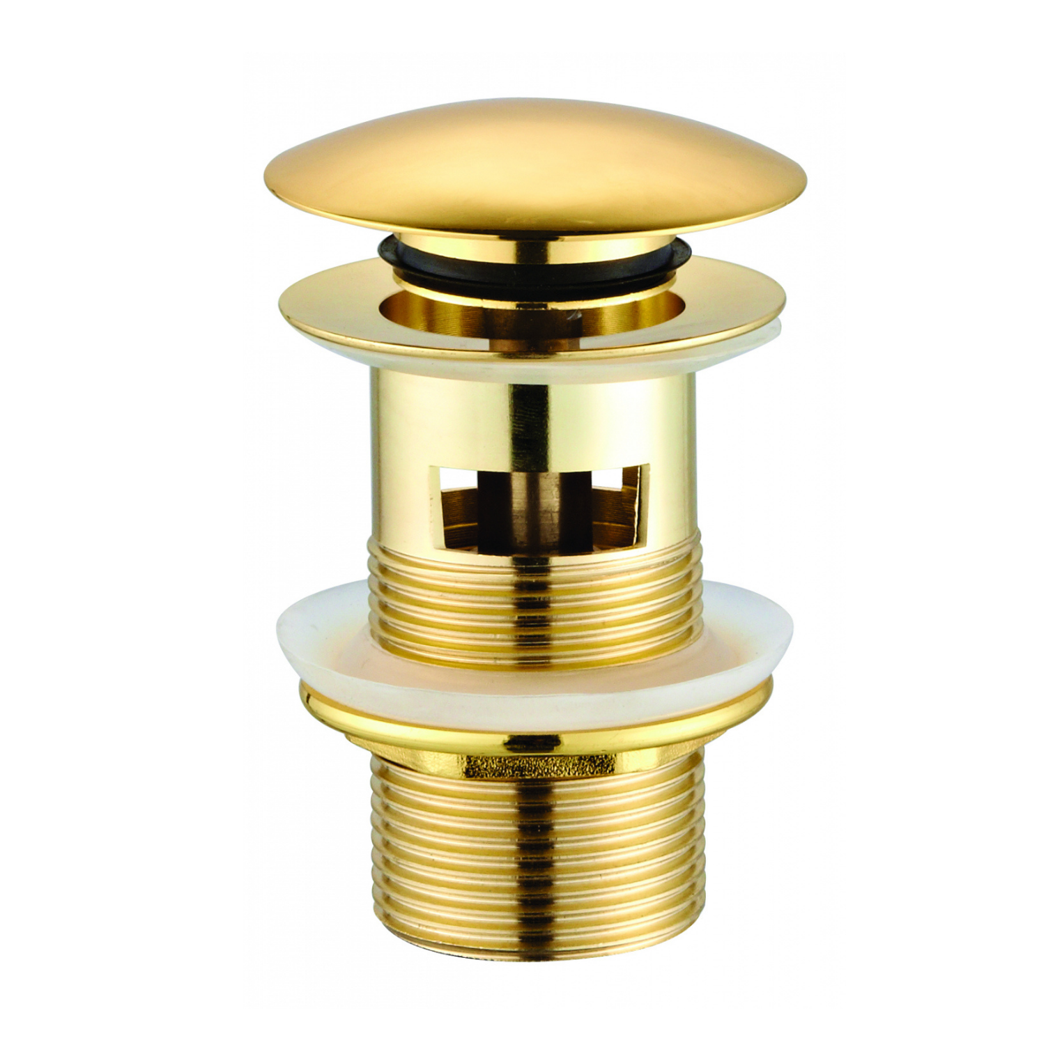 Creavit, Sink Siphon Head Pop-Up, Overflow Gold