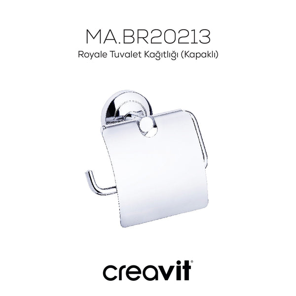 Creavit, Royale Tuvalet Kağıtlığı Kapaklı, Krom