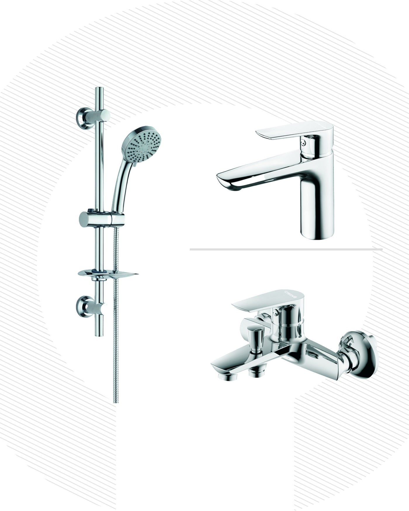 Solo Lavabo Banyo Armatürü ve Duş Seti