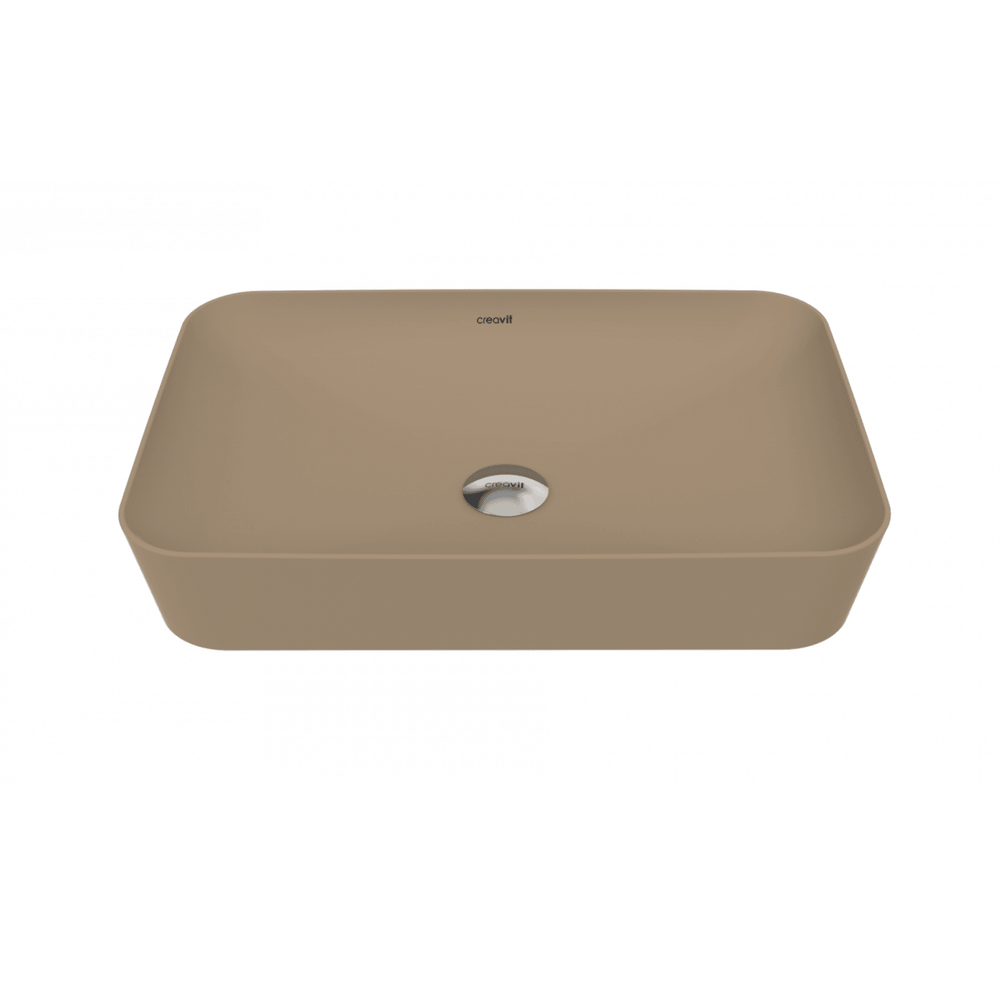 Creavit, Ultra Rectangular Bowl Sink, 60 cm Matte Cappucino
